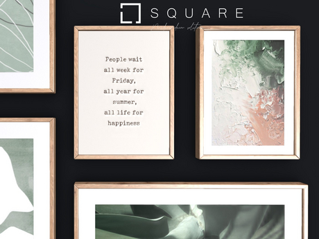 Second Life Marketplace - [ SQUARE ] - HAPPINESS Frame Collage